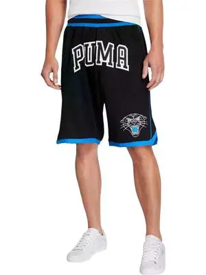 PUMA Logo Track Shorts - Black