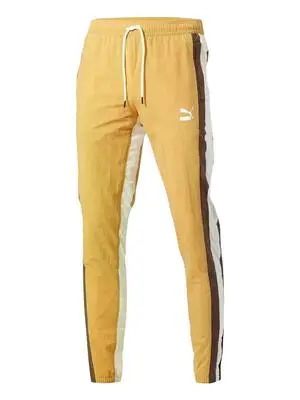 PUMA Woven Stripe Track Pants - Yellow