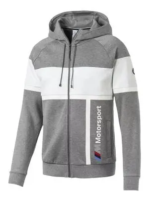 PUMA Bmw Motorsport Hooded Sweat Jacket - Grey