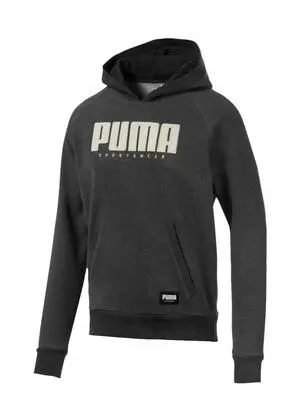 PUMA Logo-plaque Hoodie - Grey