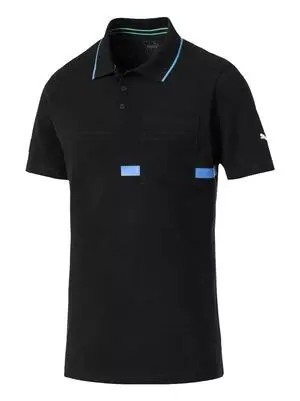 PUMA X Mercededs Chest-pocket Polo Shirt - Black