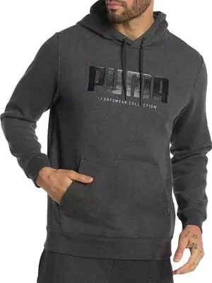 PUMA Logo-print Hoodie - Grey