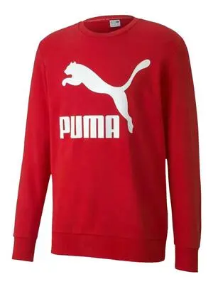 PUMA Classics Logo Crew-neck T-shirt - Red