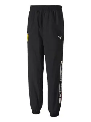 PUMA X Scuderia Ferrari Elasticated-waist Track Pants - Black