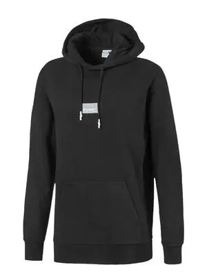 PUMA Logo-plaque Hoodie - Black