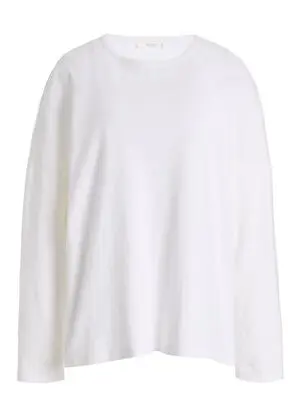 THE ROW Floris Cotton-jersey Top - White