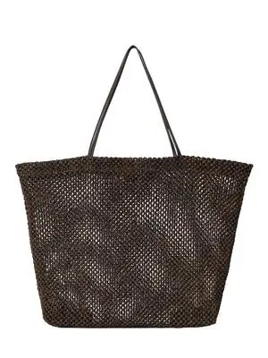 THE ROW Barn Raffia Tote - Brown