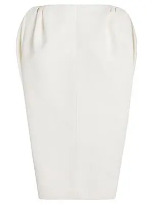 Balenciaga Wool-blend Mini Dress - Ivory