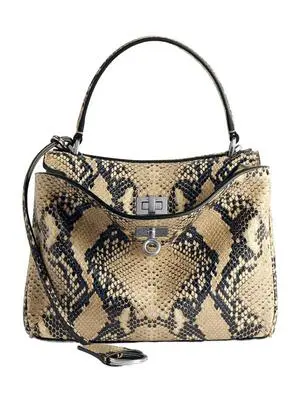 Balenciaga Rodeo Mini Snake-effect Leather Top Handle Bag - Animal