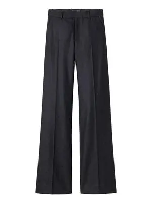 NILI LOTAN Wool-Cashmere Straight-Leg Trousers