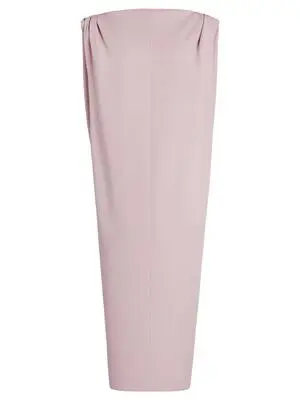 Balenciaga Silk-wool Crepe Midi Dress - Light Pink