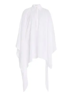Michael Kors Asymmetric Linen Caftan - White