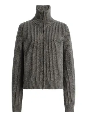 NILI LOTAN Arlen Wool-Blend Cardigan Grey