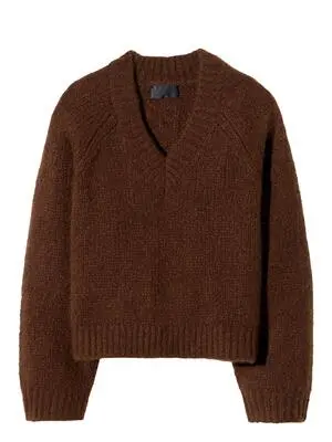 NILI LOTAN Isley Cashmere Sweater - Brown