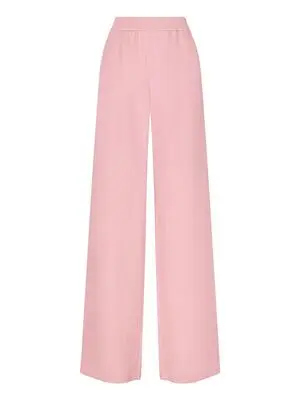 Valentino Garavani Silk-cady Wide-leg Pants - Pink