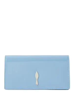 CHRISTIAN LOUBOUTIN Bettina Patent-leather Clutch - Blue