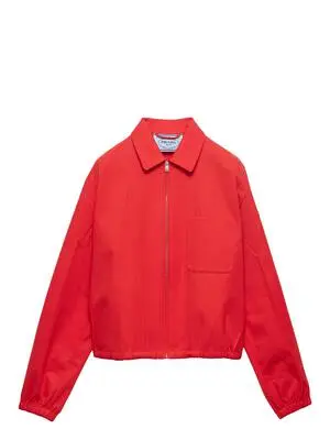 Prada Gabardine Blouson Jacket - Red