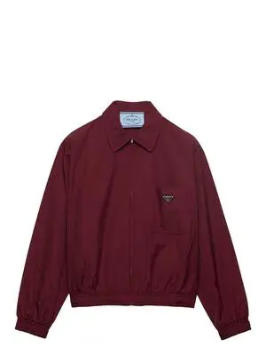Prada Poplin Jacket - Red
