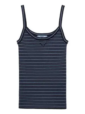 Prada Cotton Slim-fit Top - Blue