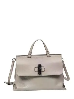 Gucci Medium Bamboo Daily Two-way Handbag - Grey