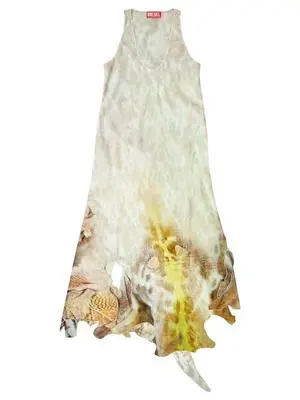 DIESEL® D-ikara Asymmetric Dress - Neutrals
