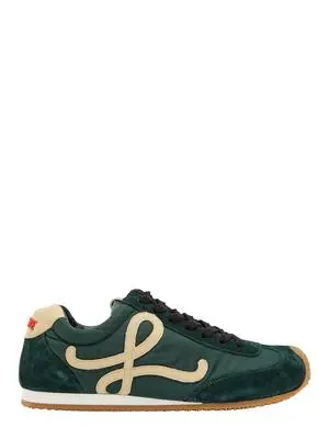Loewe Ballet Runner 2.0 Panelled Nylon Sneakers - Green