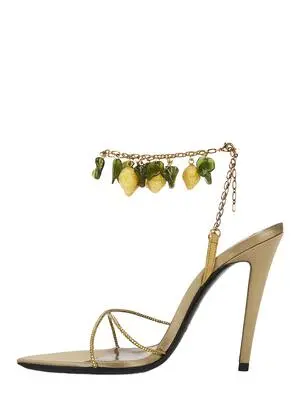 SAINT LAURENT Mon Cheri Chain Sandal