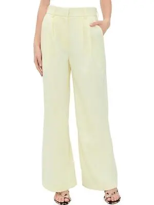 4TH & RECKLESS Naylor Wide Leg Trousers - Yellow