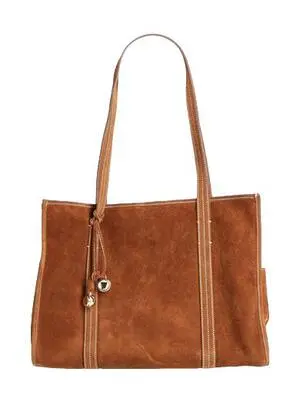Sandro Cowhide Shopper Bag - Brown