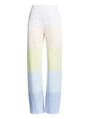 Missoni Straight-leg Knit Pants - White