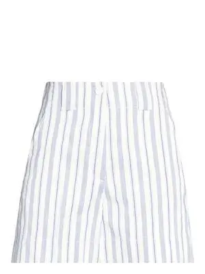 Sandro Striped Woven Shorts - Blue