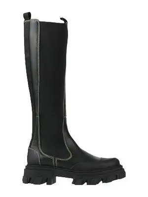 GANNI Leather Boots - Black