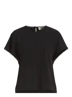 SOUVENIR Woven Top - Black