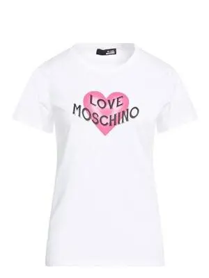 Moschino Printed Cotton T-shirt - White