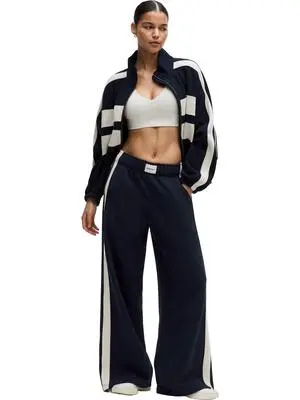 Lululemon Steady State Oversized Track Pant True Navy/light Ivory/black