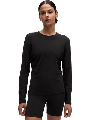 Lululemon Side-ruched Running Long-sleeve Shirt - Black