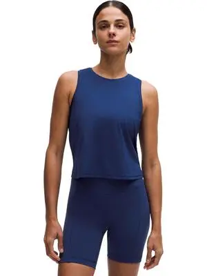 Lululemon Lightweight Waist-length Running Tank Top - Clubhouse Blue