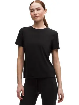 Lululemon Side-ruched Running Short-sleeve Shirt - Black