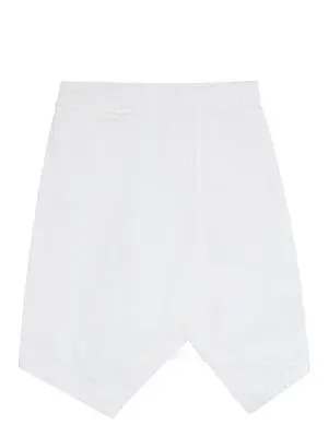 LEMAIRE Asymmetric Denim Mini Skirt - Off White