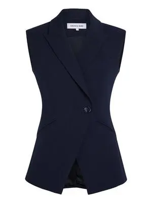 Veronica Beard Crepe Vest - Navy