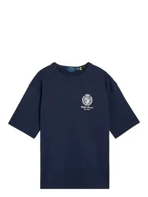 Polo Ralph Lauren Printed Crest Cotton T-shirt - Navy