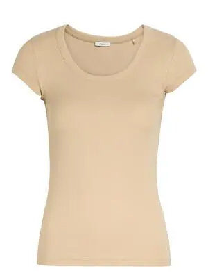 JOSEPH Ribbed Stretch-Cotton Top