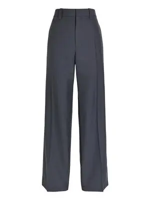 LEMAIRE Tailored Straight-leg Trousers - Dark Grey