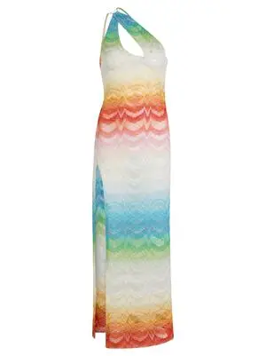Missoni Patterned Metallic-knit Beach Dress - Multicoloured