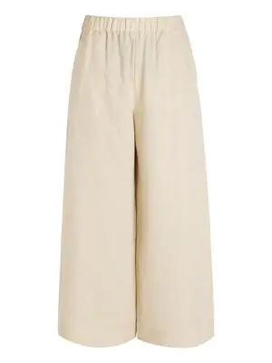 MAX MARA Linen Wide-Leg Trousers