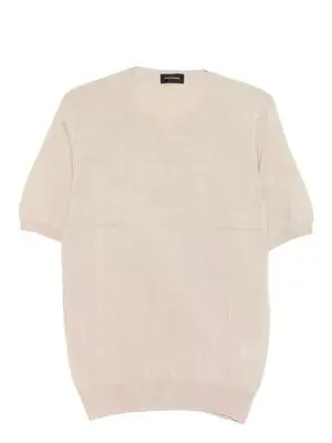 Tagliatore Crew-neck Short-sleeve T-shirt - Neutrals