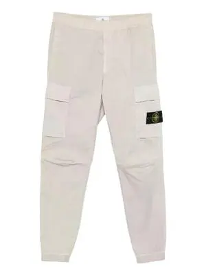 Stone Island Logo-patch Cargo Trousers - Neutrals