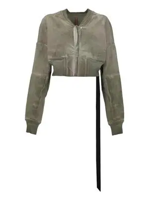 Rick Owens Flight Cropped Jacket - Green