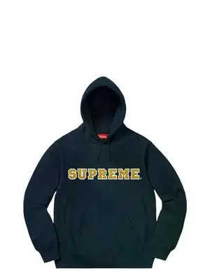 Supreme Logo-lettering Hoodie - Blue
