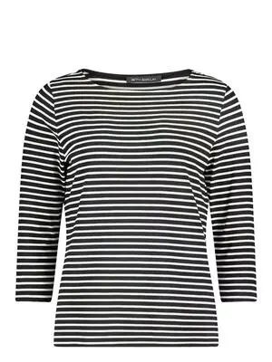 BETTY BARCLAY Striped Top - Black